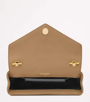 Saint Laurent Mini Loulou Shoulder Bag - Brown