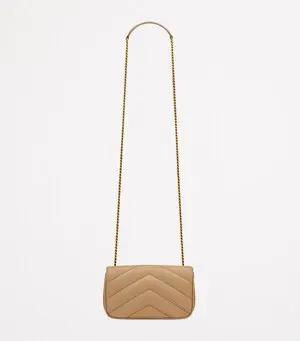 Saint Laurent Mini Loulou Shoulder Bag - Brown