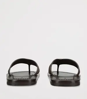 THE ROW Dan Leather Flip Flops