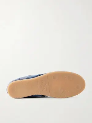 MAISON MARGIELA Replica Suede-trimmed Leather Sneakers - Blue