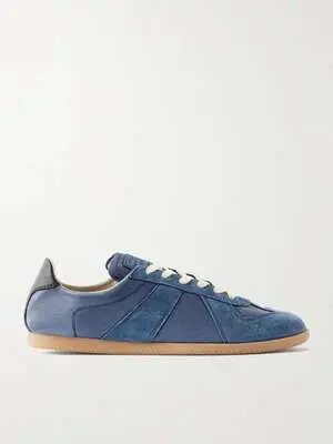 MAISON MARGIELA Replica Suede-trimmed Leather Sneakers