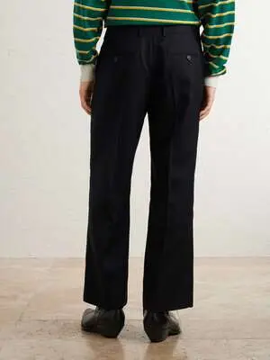Celine Ethan Straight-leg Wool-gabardine Trousers