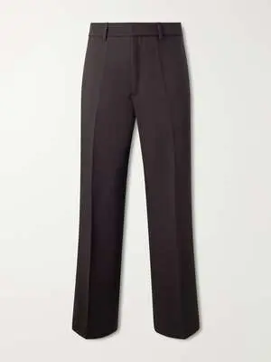 Barena Venezia Straight-leg Wool-gabardine Suit Trousers - Brown