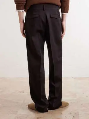 Barena Venezia Straight-leg Wool-gabardine Suit Trousers