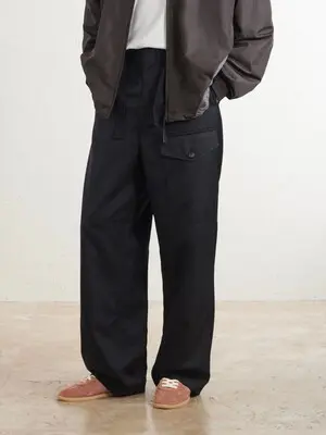 MAISON MARGIELA Replica Suede-trimmed Leather Sneakers