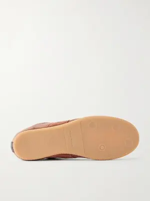 MAISON MARGIELA Replica Suede-trimmed Leather Sneakers