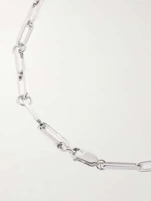 Celine Tag Logo-embossed -tone Pendant Necklace