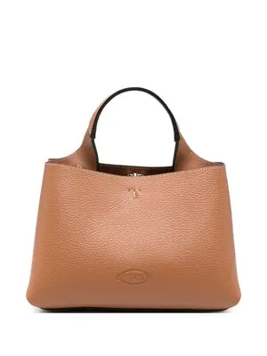 TOD'S T Timeless Micro Leather Handbag - Brown