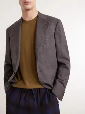 Dries Van Noten Merino Wool Crewneck Sweater - Brown