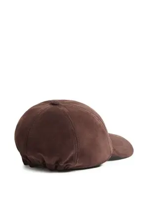 Valentino Garavani Suede Leather Baseball Cap