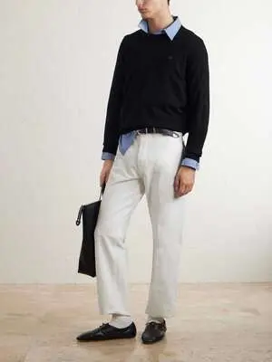 Celine Triomphe-embroidered Wool Sweater