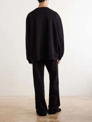 Dries Van Noten Hamer Straight-leg Cotton-jersey Sweatpants