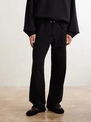 Dries Van Noten Hamer Straight-leg Cotton-jersey Sweatpants