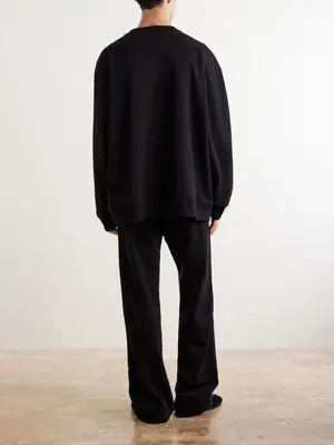 Dries Van Noten Hamer Straight-leg Cotton-jersey Sweatpants