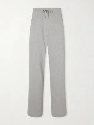 Dries Van Noten Hamer Straight-leg Cotton-jersey Sweatpants - Gray