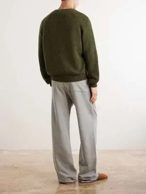 Dries Van Noten Brushed Alpaca-blend Sweater