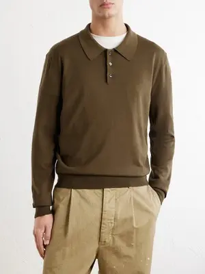 A.p.c. Riou Virgin Wool Polo Shirt