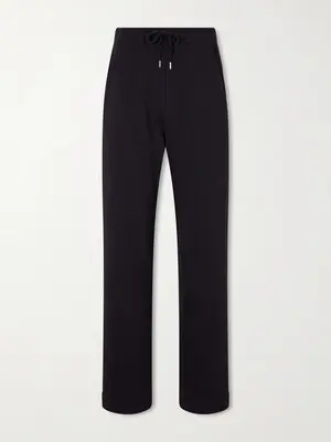 Dries Van Noten Hamer Straight-leg Cotton-jersey Sweatpants - Blue