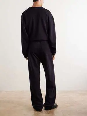 Dries Van Noten Hamer Straight-leg Cotton-jersey Sweatpants