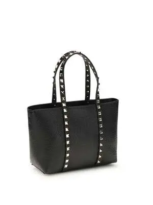 Valentino Garavani Small Rockstud Tote Bag - Black