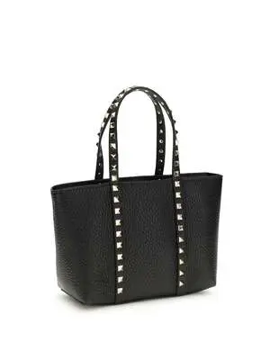 Valentino Garavani Small Rockstud Tote Bag - Black