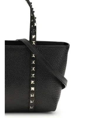 Valentino Garavani Small Rockstud Tote Bag - Black