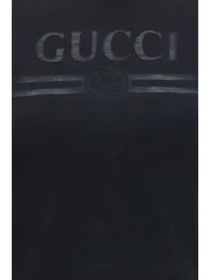 Gucci Cotton Jersey T-shirt With Devoré Detail - Black
