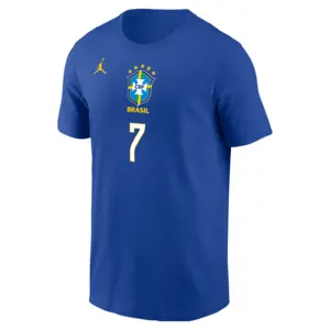 Nike Vini Jr. Brazil Soccer T-shirt - Blue