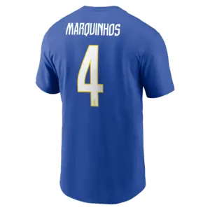 JORDAN Marquinhos Brazil Soccer T-shirt - Blue