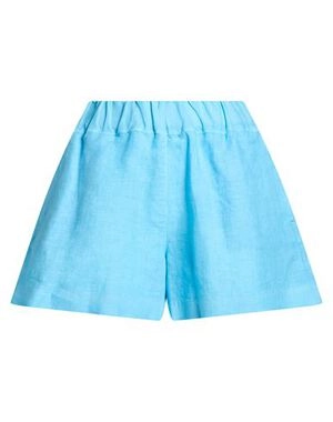 120% Lino 120% Lino Linen Shorts Azure