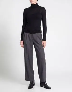 Majestic Filatures Viscose Ribbed Turtleneck Long Sleeve Top