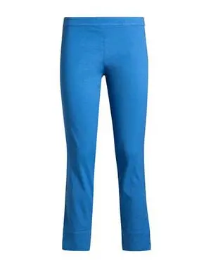 120% Lino Pants Azure Size Linen, Cotton, Elastane - Blue