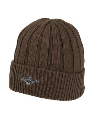 AERONAUTICA MILITARE Ribbed Knit Beanie With Embroidered Logo - Green