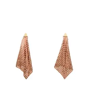 Rabanne Copper Aluminum Mesh Earrings - Orange