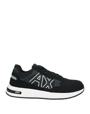 Armani Exchange ARMANI EXCHANGE Low-Top Sneakers With Printed Logo Detail Black