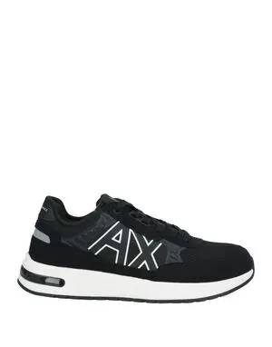 Armani Exchange Polyester And Polyurethane Sneakers - Black