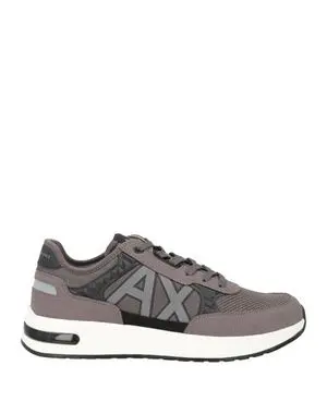 Armani Exchange Low-top Sneakers With Printed Logo - Grey