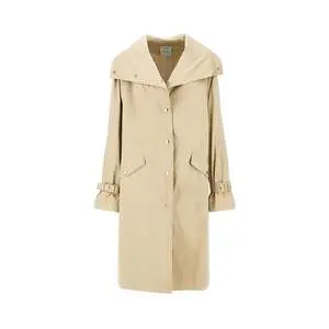 TOTEME Oversized Gabardine Trench Coat - Beige