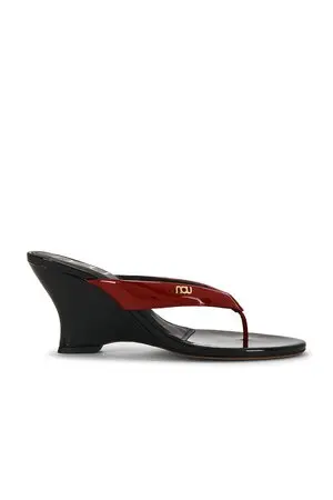 NOU Puff Wedge Sandal - Cola