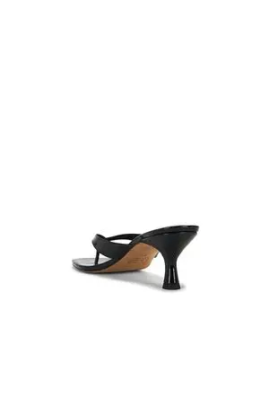 NOU Kitty Sandal In Black Patent Leather