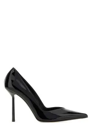 LE SILLA Leather Vivienne Pumps - Black