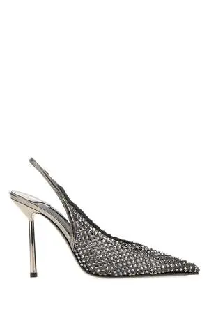 LE SILLA Embellished Mesh Gilda Pumps - Grey