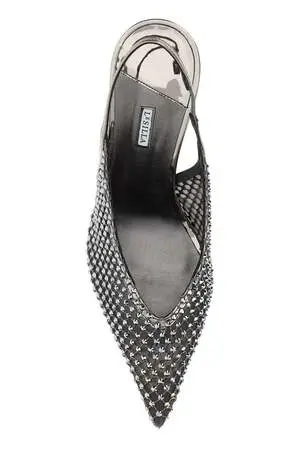 LE SILLA Embellished Mesh Gilda Pumps