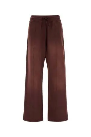 GOLDEN GOOSE Burgundy Cotton Joggers - Red