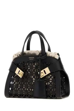 FERRAGAMO Leather Mini Hug Handbag