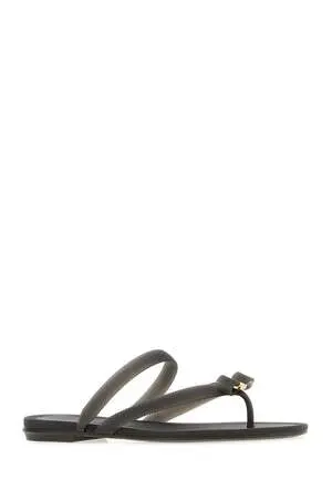 FERRAGAMO Rubber Jeans Thong Slippers