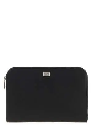 Dolce & Gabbana Leather Sicily Clutch - Black