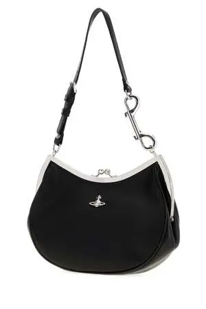 VIVIENNE WESTWOOD Leather Charm Frame Purse Shoulder Bag