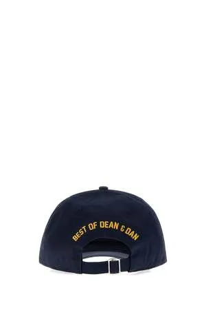 Dsquared2 Navy Gabardine Baseball Cap
