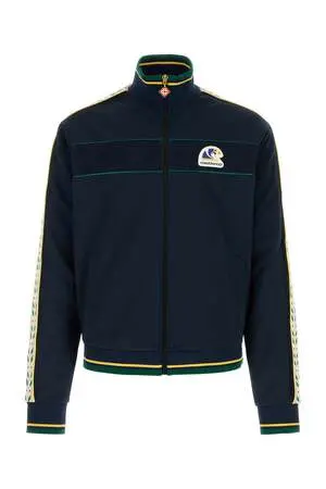Casablanca Navy Tech Fabric Sweatshirt